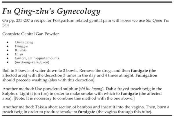 Fu Qing-zhu’s Gynecology (17th Century China) – Steamy Chick Institute