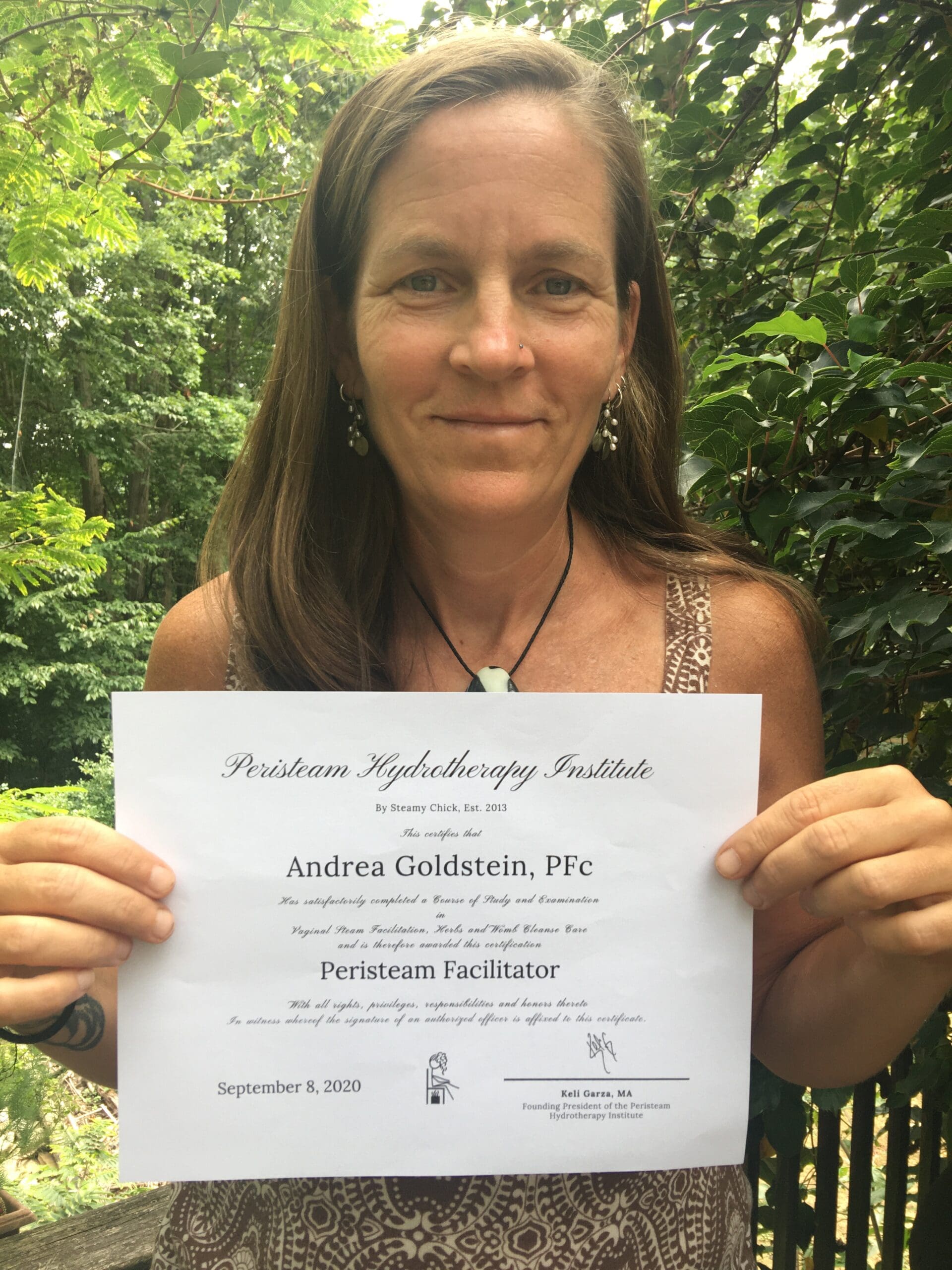 Andrea Goldstein, Peristeam Facilitator – Steamy Chick Institute